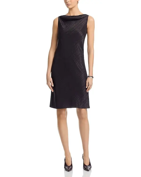 MAISON MARGIELA Sleeveless Cowl Neck Printed Dress