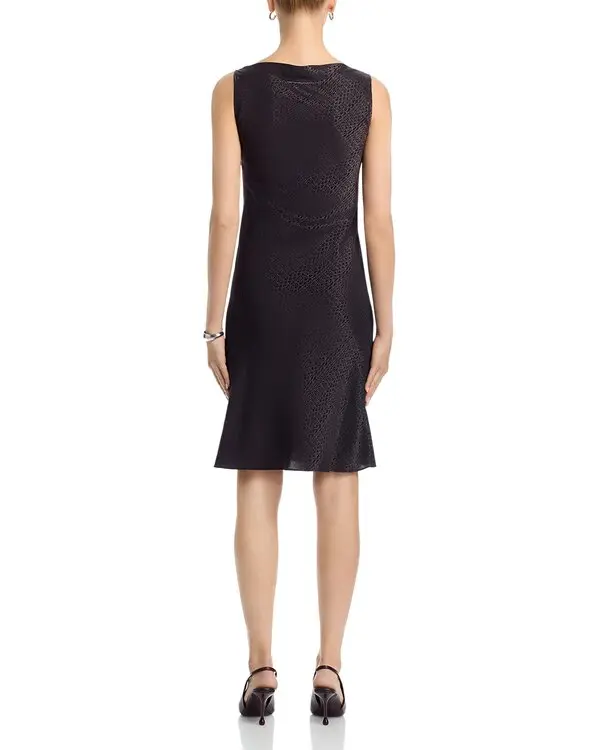 MAISON MARGIELA Sleeveless Cowl Neck Printed Dress