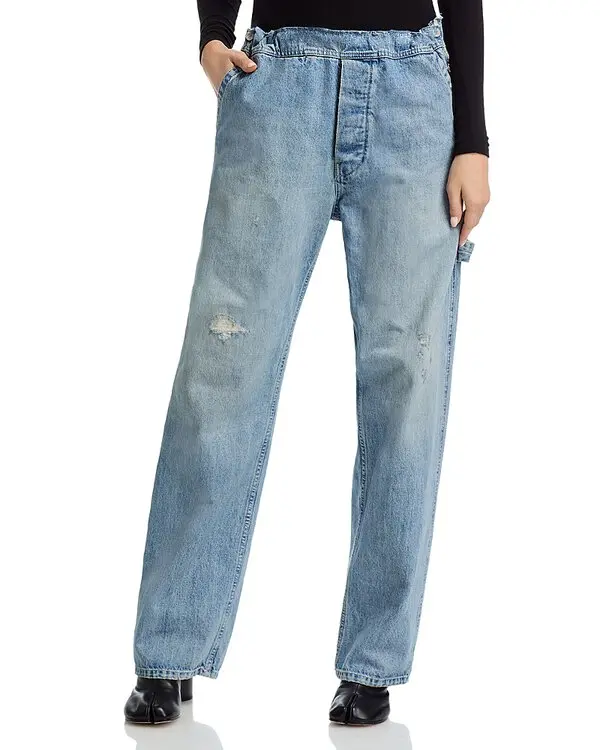 MAISON MARGIELA Cotton Straight Leg Jeans - Blue