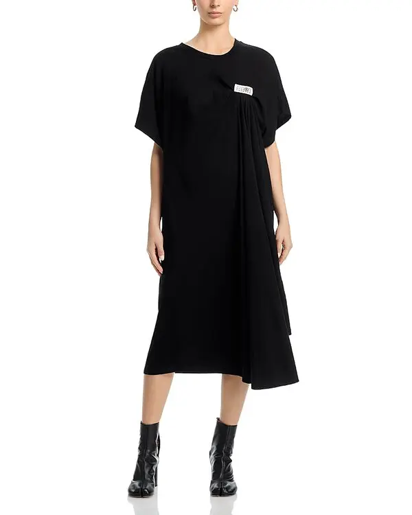 MAISON MARGIELA Round Neck Midi Dress