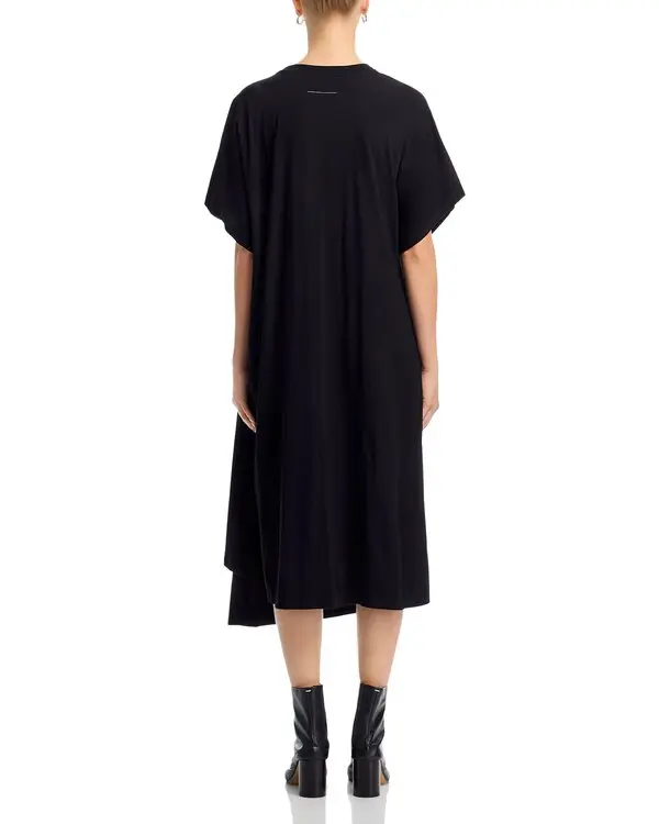 MAISON MARGIELA Round Neck Midi Dress