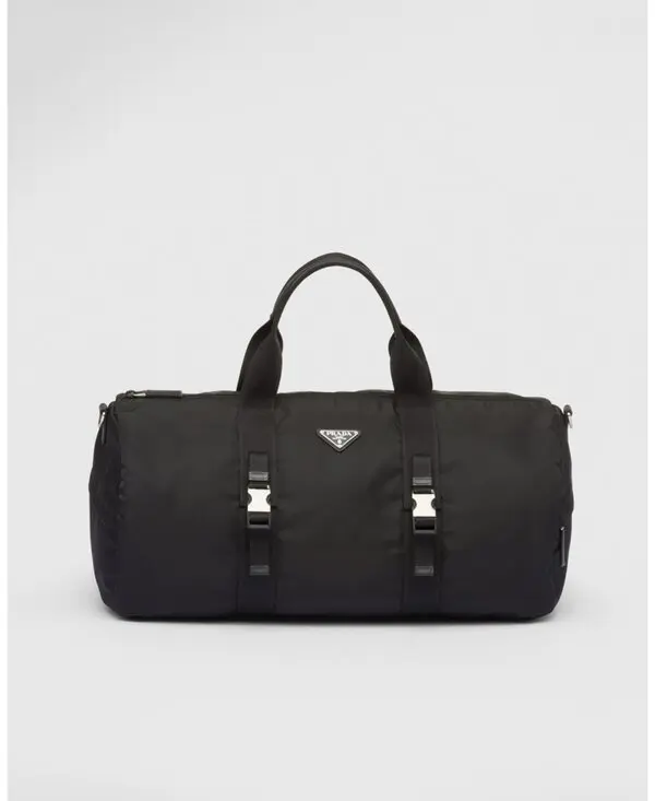 Prada Re-nylon And Saffiano Leather Duffle Bag