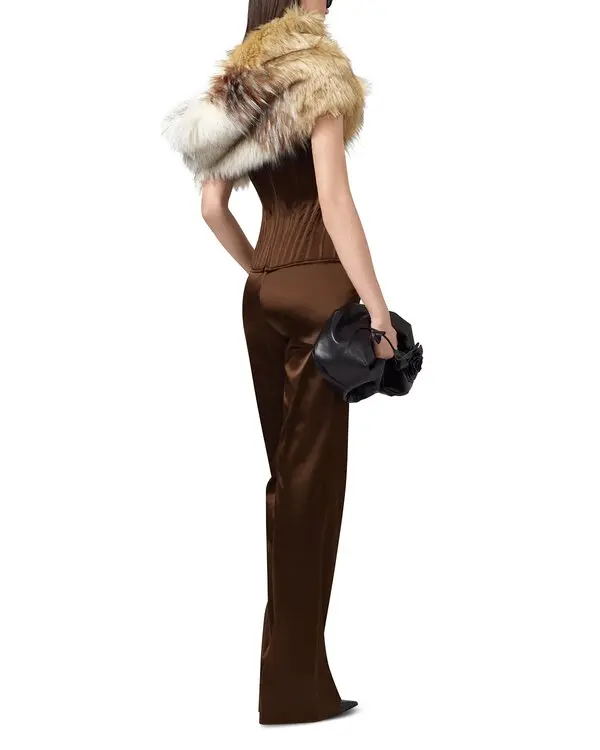 Giuseppe Di Morabito Straight Leg Satin Pants