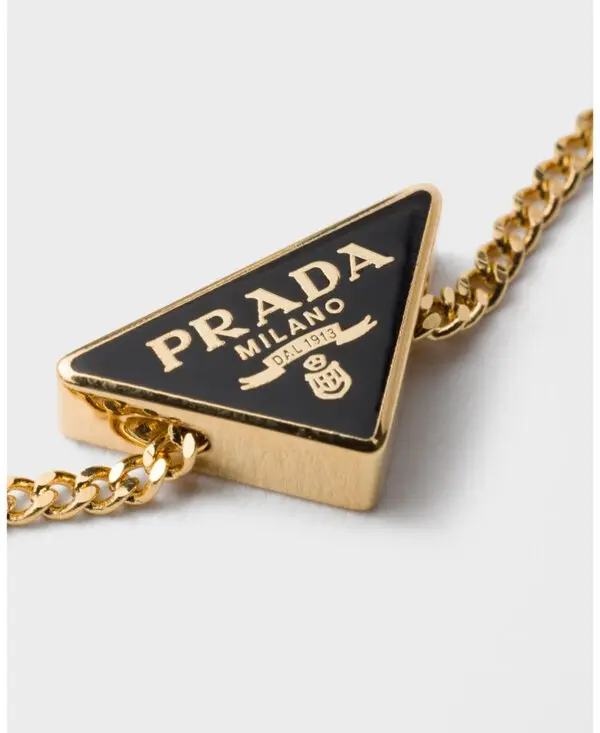 Prada Enameled Metal Bracelet