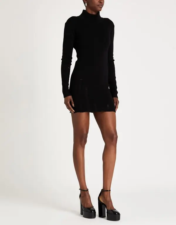 LANEUS Mini Dress Size Merino Wool