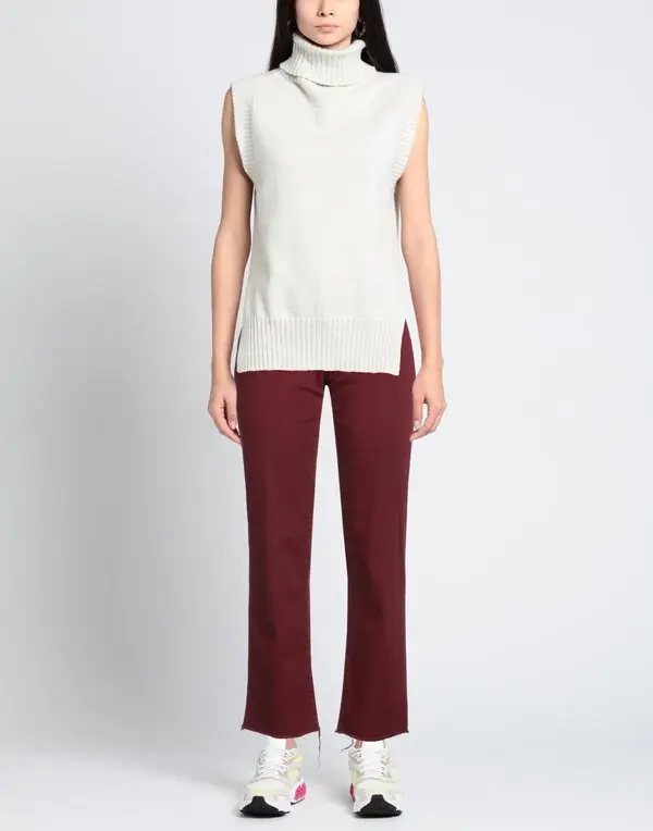 JACOB COHЁN Pants Burgundy Size Cotton, Elastomultiester, Elastane, Polyester