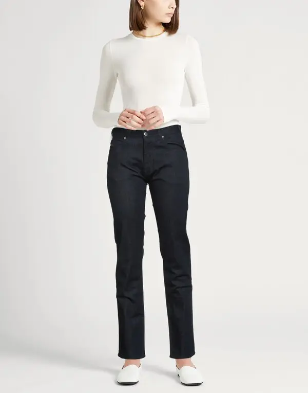 Emporio Armani Cotton Blend Straight-leg Jeans