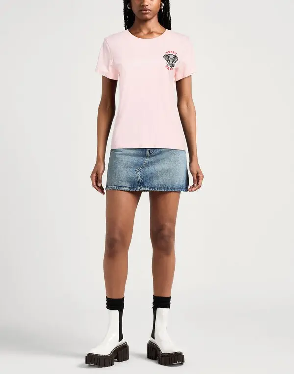 Kenzo Cotton T-shirt With Embroidered Logo