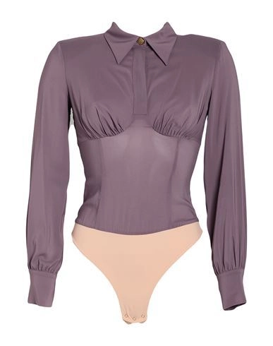Elisabetta Franchi Bodysuit Mauve Size Viscose, Elastane - Purple