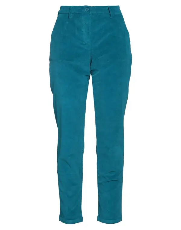 JACOB COHЁN Pants Deep Teal Size Cotton, Elastane - Green