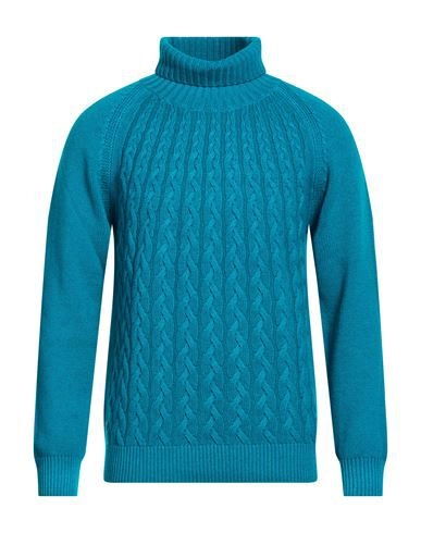 MOORER Turtleneck Turquoise Size Silk, Cashmere