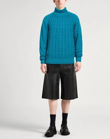 MOORER Turtleneck Turquoise Size Silk, Cashmere