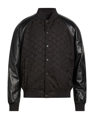 Armani Exchange Jacket Size Lambskin, Polyamide