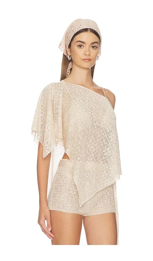 TIGER MIST Fern Crochet Poncho