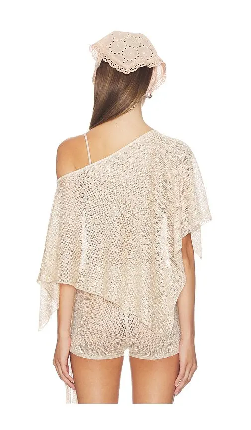 TIGER MIST Fern Crochet Poncho