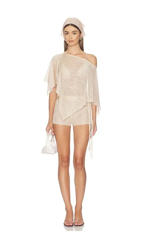 TIGER MIST Fern Crochet Poncho