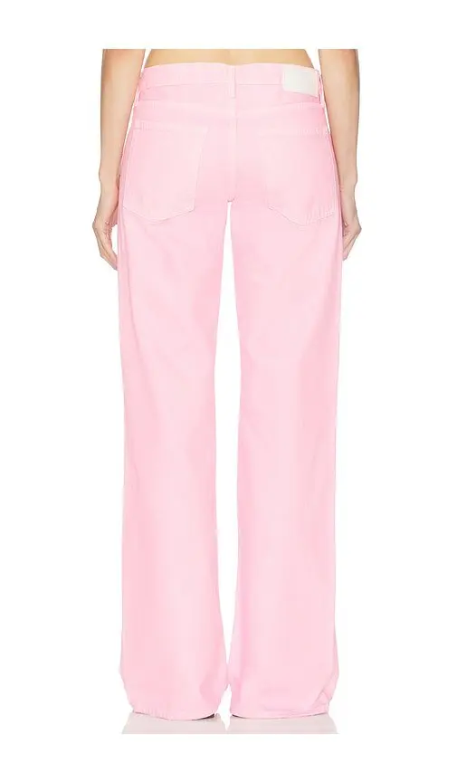 FRAME The Gray Wide Leg Jeans In Pink