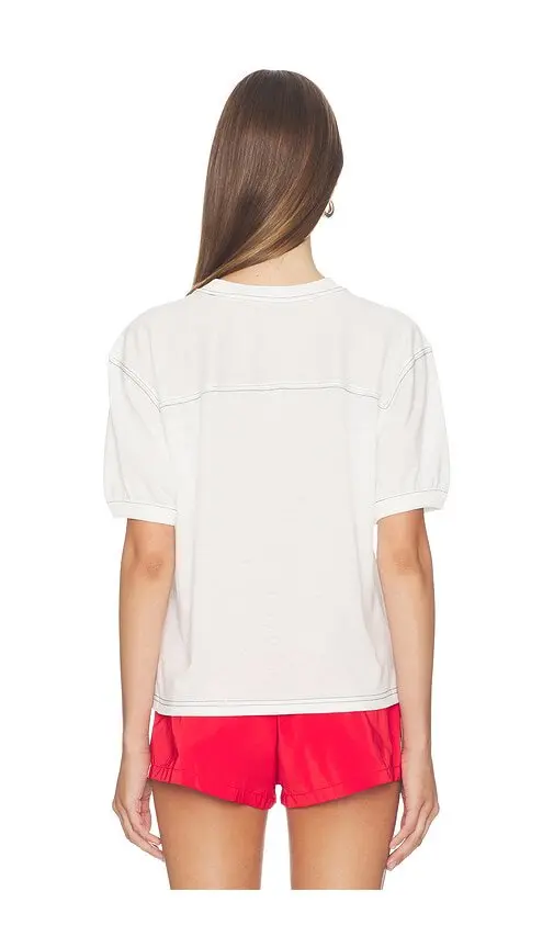 Good American The Gym Tee In Ivory