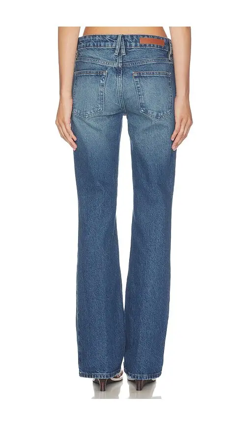 Good American Vintage Low Rise Bootcut Jean In Blue