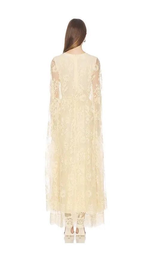 Zimmermann Lace Caped Maxi Dress