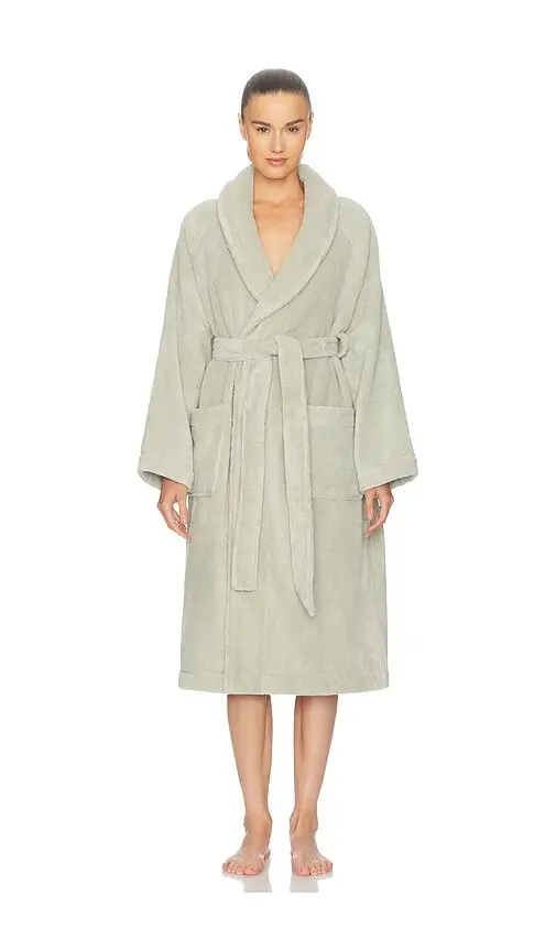 PARACHUTE Classic Plush Robe In Green