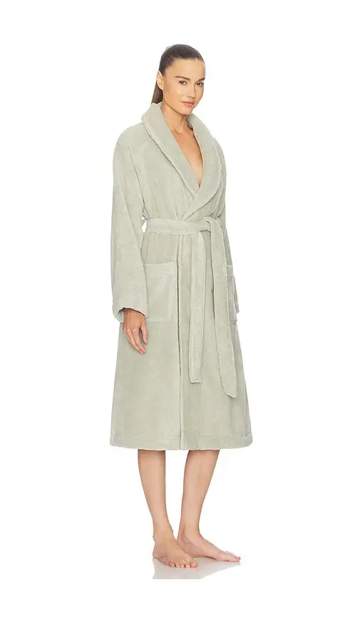 PARACHUTE Classic Plush Robe In Green