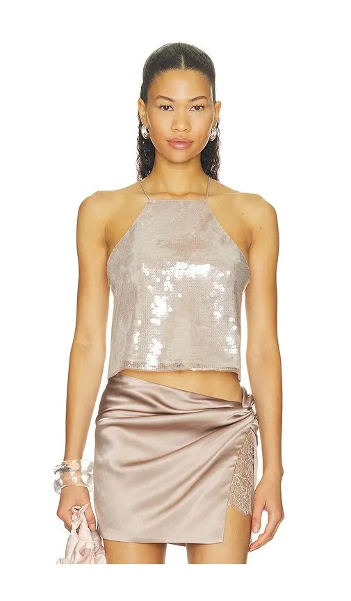 Retrofete Norma Sequin Top