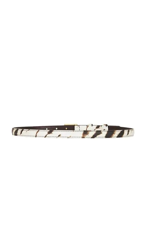 GANNI Kat Belt Small Zebra In Ivory
