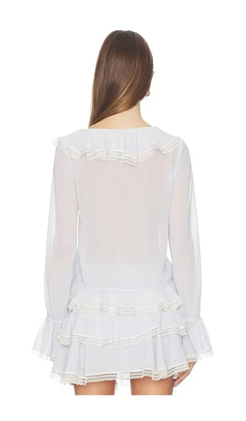 Tularosa Solia Blouse In Baby Blue