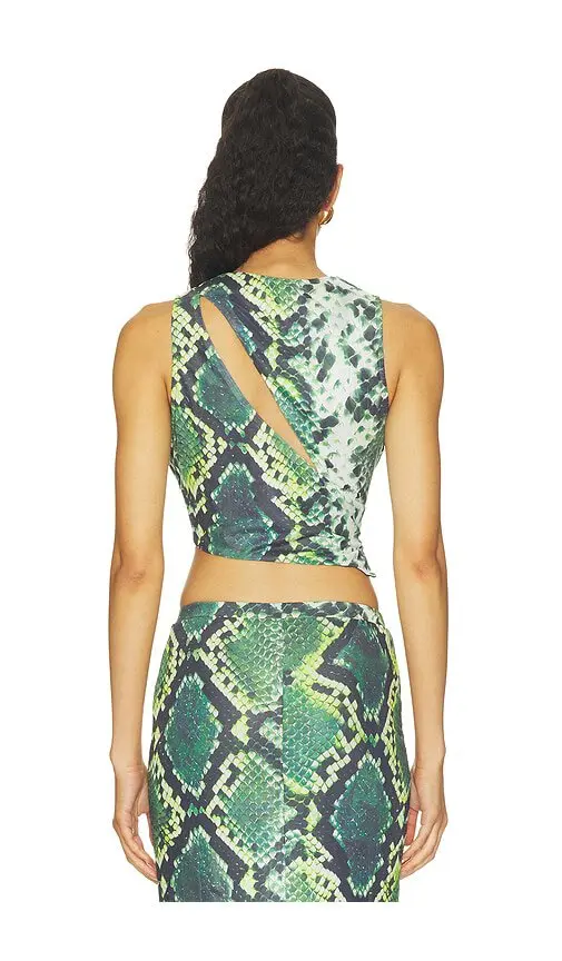BY.DYLN Christina Top In Green