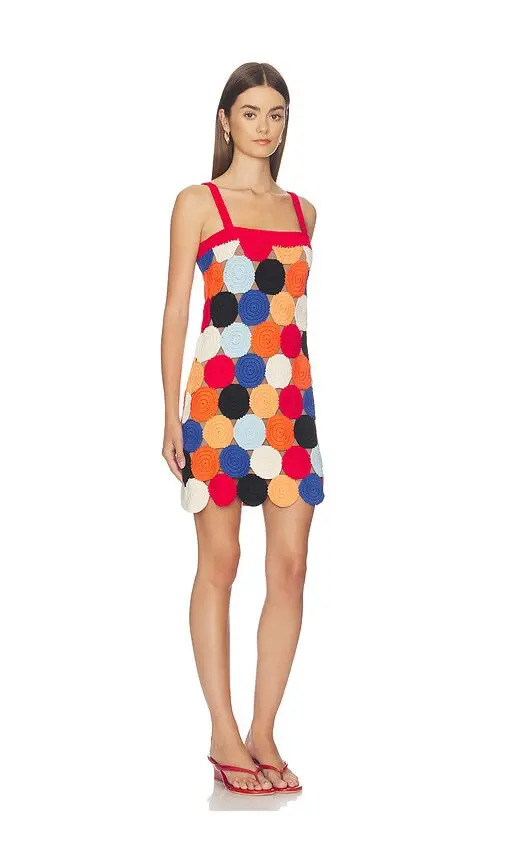 SIMONMILLER Beep Beep Crochet Mini Dress