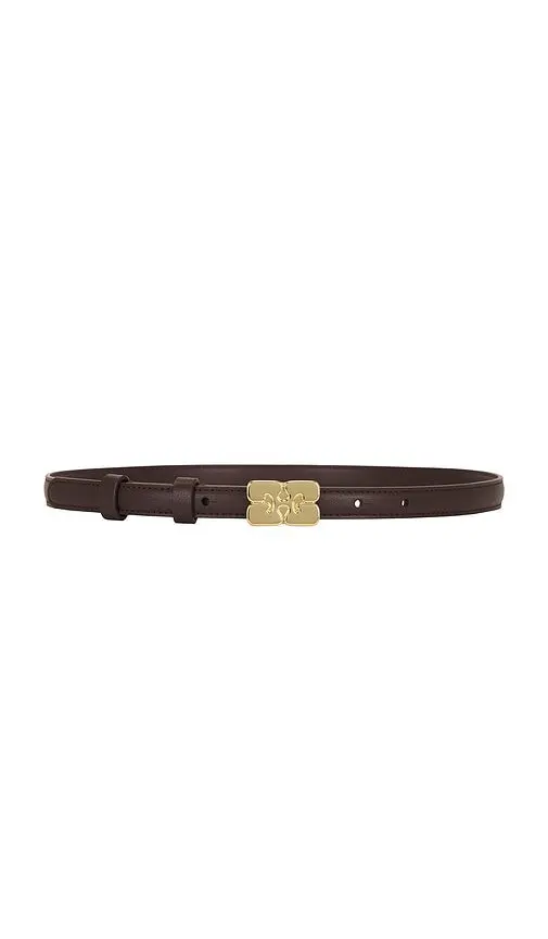 GANNI Kat Belt Small In Brown