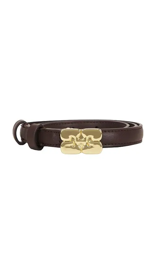GANNI Kat Belt Small In Brown