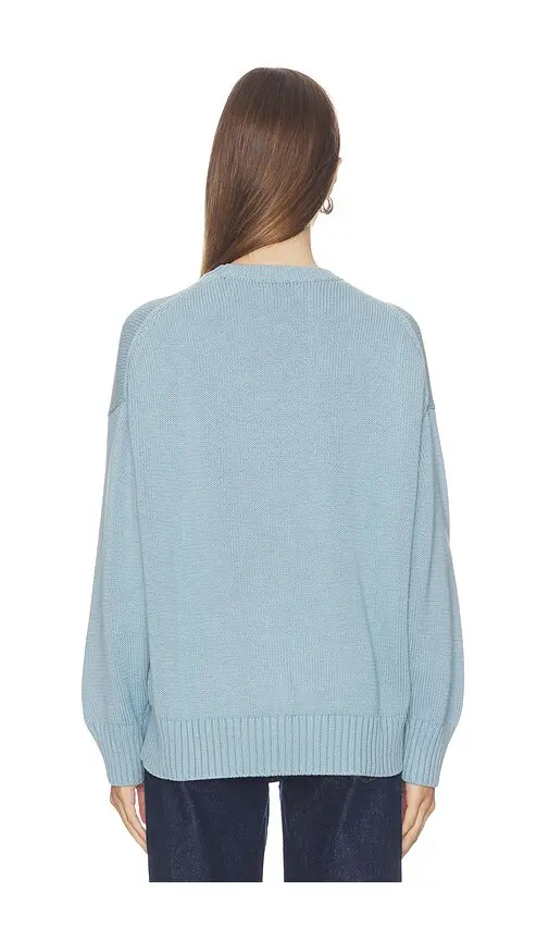 Polo Ralph Lauren Cotton Bear Crew Neck Pullover In Blue