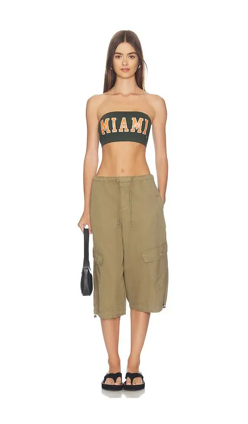 HYPE AND VICE Miami Bandeau Top In Green