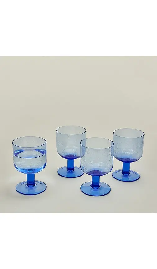HAWKINS NEW YORK Seeded Glassware Set Of 4