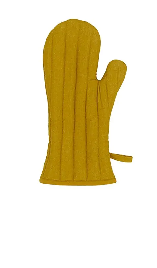 HAWKINS NEW YORK Simple Linen Oven Mitt In Yellow
