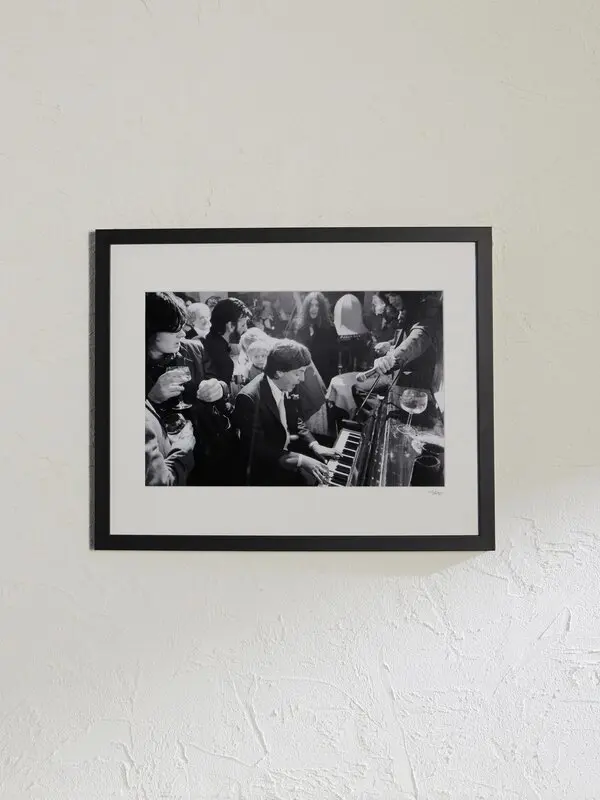 SONIC EDITIONS Framed 1981 Mccartney At The Wedding Print, 50" X 40&quot - Black