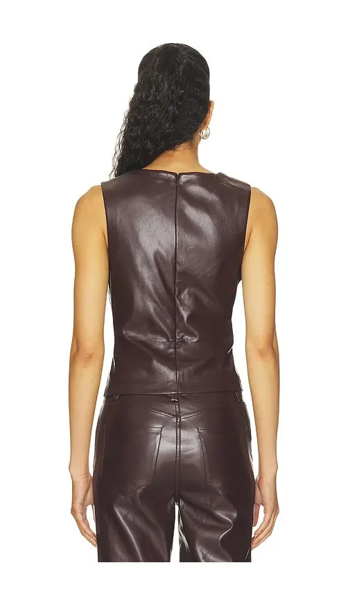 Joe's Jeans The Meg Faux Leather Top