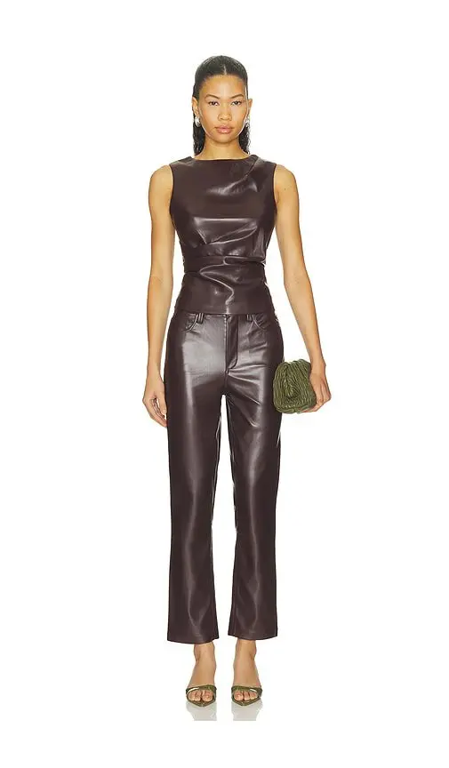 Joe's Jeans The Meg Faux Leather Top