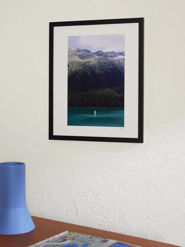 SONIC EDITIONS Framed 2017 St. Moritz Print, 40" X 50&quot