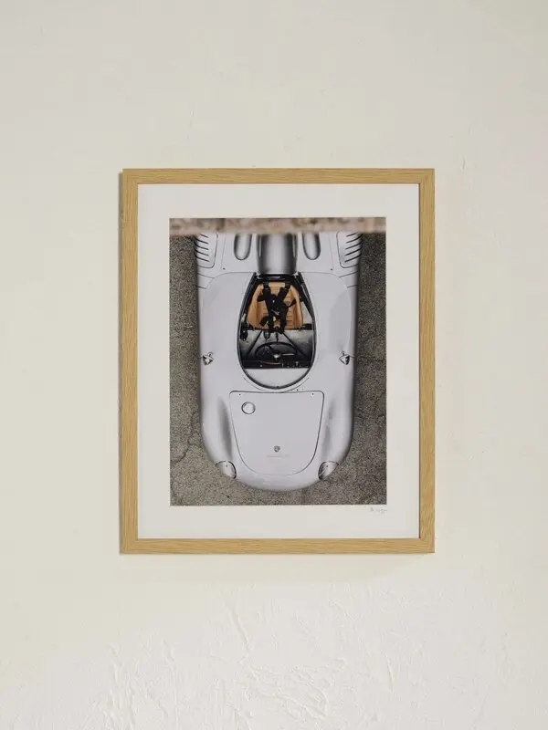 SONIC EDITIONS Framed 2026 Porsche 718 Rsk Spyder From Above Print, 40" X 50 - Multi