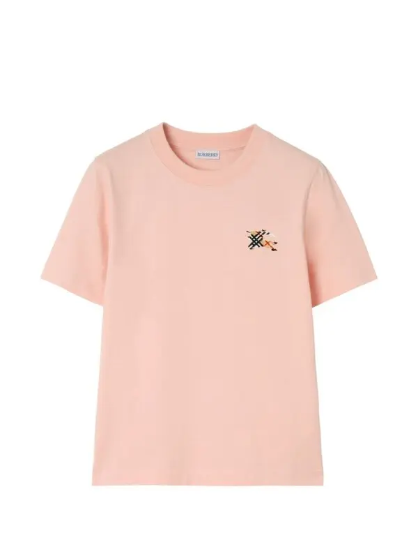 Burberry Logo Cotton T-shirt - Pink