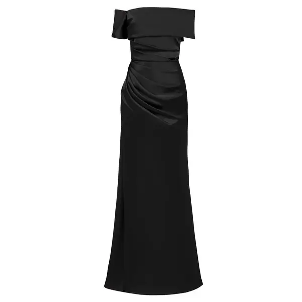 ALINA CERNATESCU Zamora Classic Triacetate Maxi Dress - Black