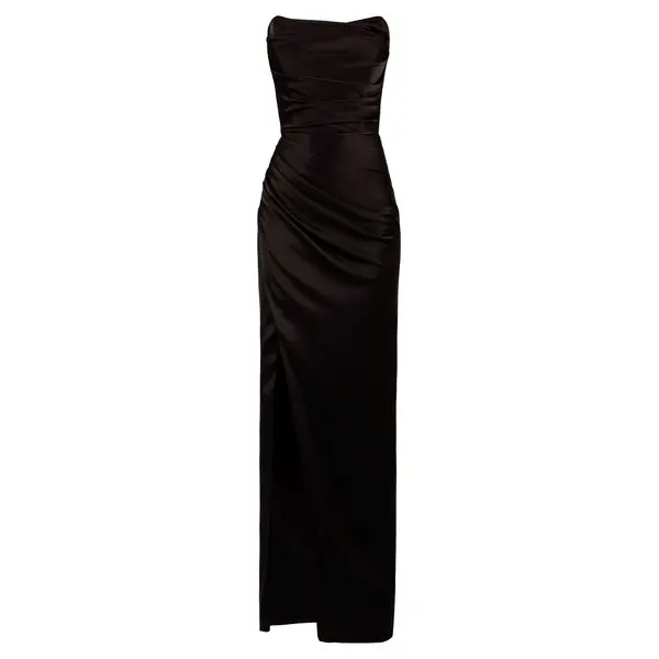ALINA CERNATESCU Oblivion Corset And Draped Maxi Dress