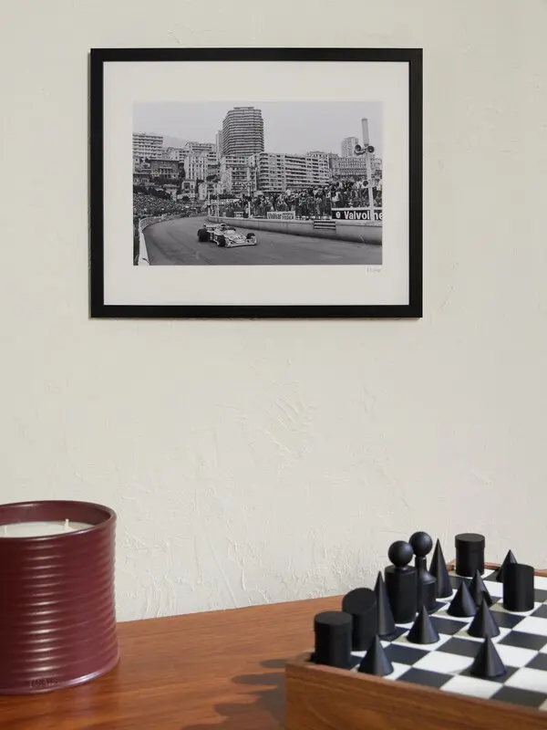 SONIC EDITIONS Framed 1976 The Monaco Grand Prix Print, 50" X 40&quot