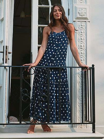 Victoria's Secret Papinelle Spot Tiered Maxi Nightie