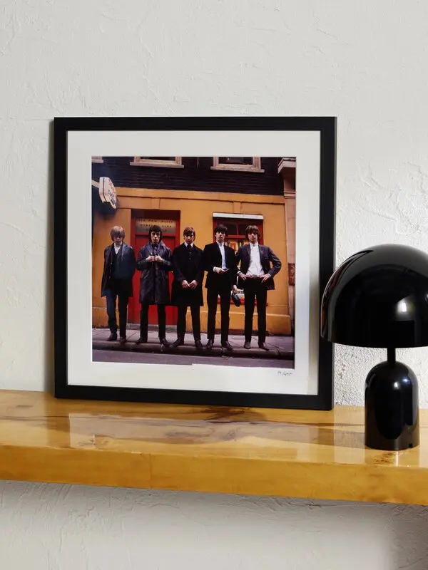 SONIC EDITIONS Framed 1964 The Rolling Stones Outside The Tin Pan Alley Club Print, 40" X 40&quot