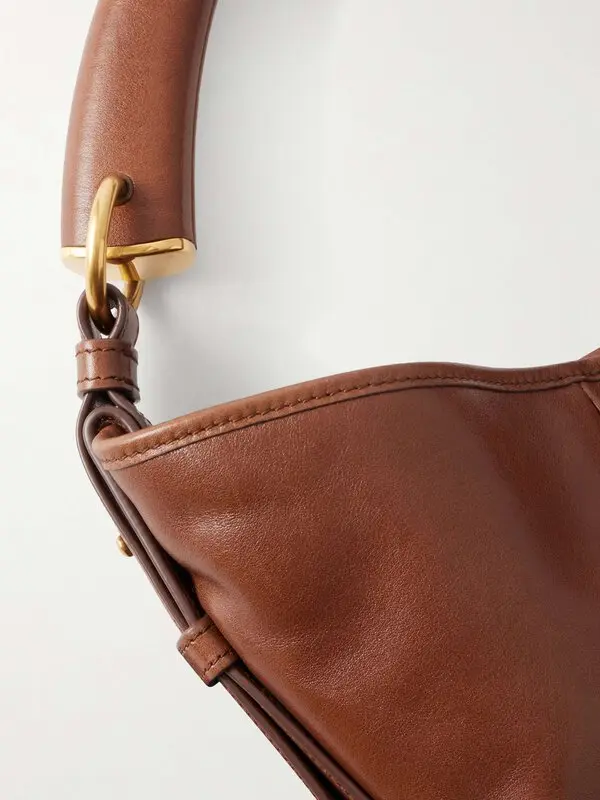 Saint Laurent Mombasa Medium Leather Shoulder Bag