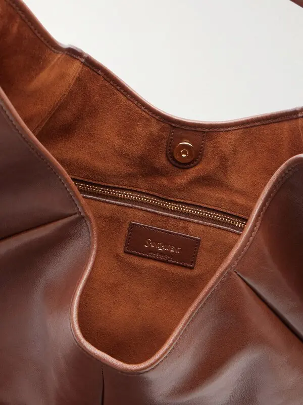 Saint Laurent Mombasa Medium Leather Shoulder Bag